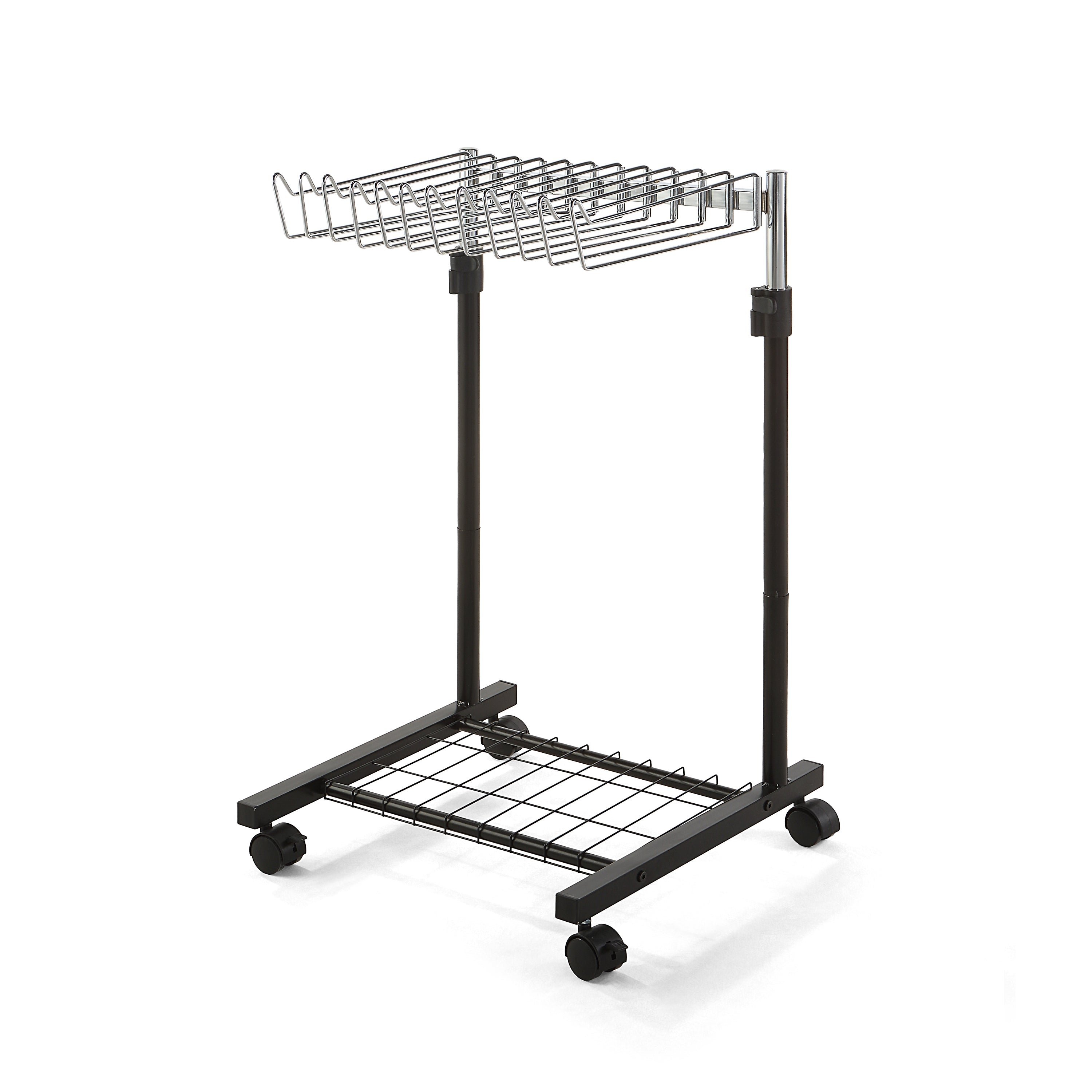 12 Pants/Jeans/Trouser Height Adjustable Rolling Trolley Cart – LIANG ...